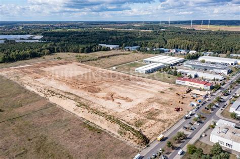 Luftbild Eberswalde Neubau Baustelle auf dem Werksgelände timpla by