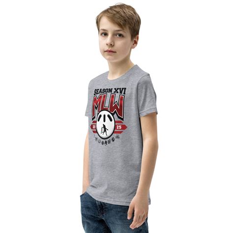 Youth Mlw Season Xvi Tee Grey Mlw Wiffle Ball
