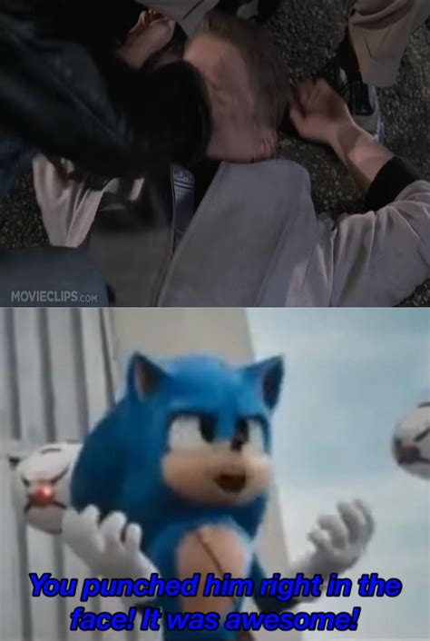 Sonic Reacts To Marty Punching Biff By Geononnyjenny On Deviantart