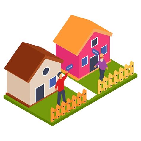 Premium Vector Invasion Of Personal Space Isometric Concept Neighbor