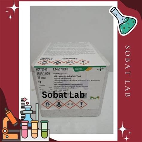Jual Nitrogen Total Cell Test Spectroquant 1145370001 Merck Kab
