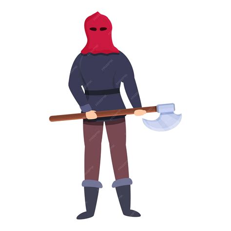 Premium Vector Medieval Executioner Icon Cartoon Vector Medieval Axe