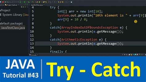 Java Tutorial 43 Java Try Catch Finally Blocks For Exception