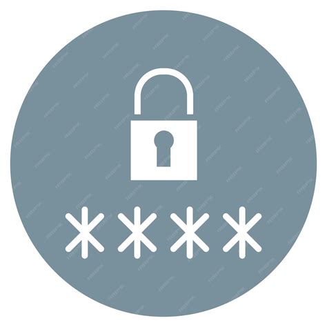 Premium Vector Password Vector Illustration