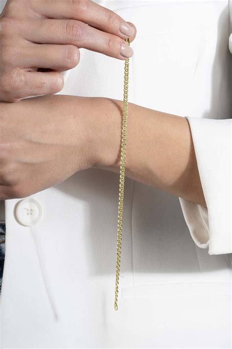 Takıdepo Nonna Model Gümüş Altın Kaplama 375 Mm Genişlik Bileklik