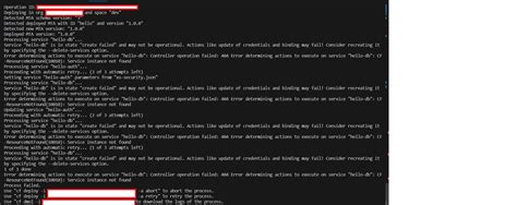 Service Broker Error Hana Failedcant Create Serv Sap Community