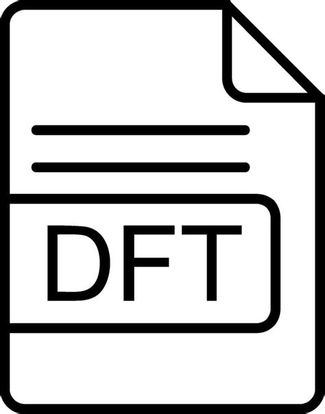 dft file format line icon 43258866 vector art at vecteezy