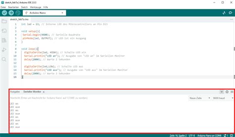 Arduino IDE Grundlagen Funduino Cube De