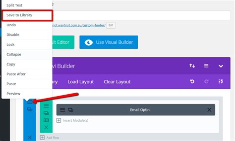 creating global sections in divi optimus divi modules