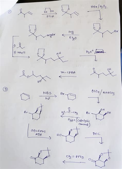Solved Here Is An Organic Chemistry Problem About The Synthesis