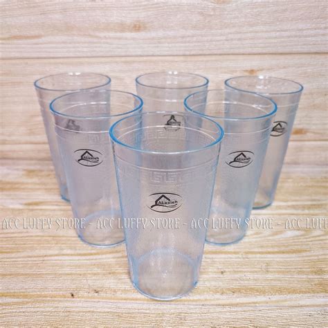 Jual 6 Pcs Gelas Harian Mika Bening Gelas Alexish Cangkir Mug