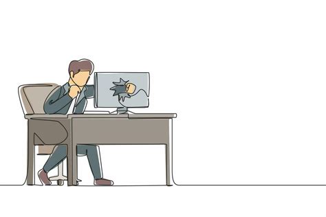 Guy Smashing Computer 