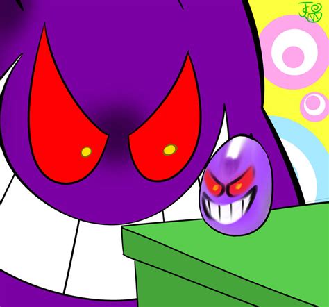Egg Gar And Gengar By Carbonated Jem On Deviantart