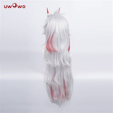 Uwowo Game Genshin Impact Wig Arataki Itto Cosplay Wig With Horns