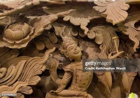 Buddhist Wood Carving Photos And Premium High Res Pictures Getty Images