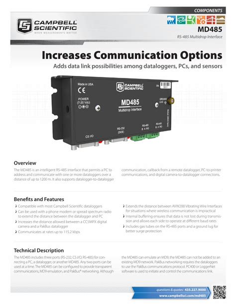 Pdf Rs 485 Multidrop Interface Increases Communication Options