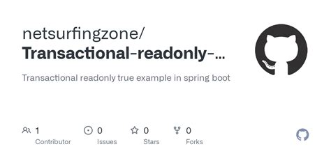 github netsurfingzone transactional readonly true example in spring