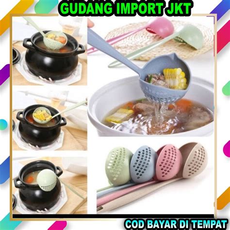 Jual GIJ Centong Sayur Saringan Sendok Kuah Sup Sayur Centong