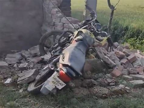 Karnal News Karnal Road Accident Kills Youth Bike Hits Wall करनाल