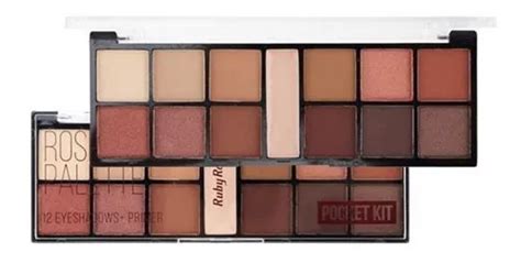 Ruby Rose Palette Rose Gold 12 Sombras 1 Primer Hb 9951 Cor Da Sombra Paleta De Sombra Hb9951