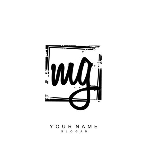 Initial Mg Monogram With Grunge Template Design 21924994 Vector Art At Vecteezy