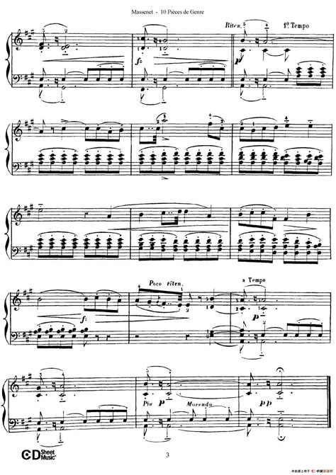 Dix Pièces De Genre Op10钢琴谱（10首个性小品·Ⅰ）器乐乐谱中国曲谱网