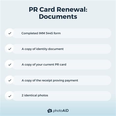 Pr Card Renewal Checklist And Online Requirements