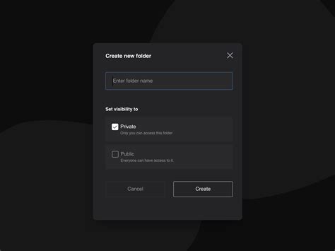 Day 970 Create Folder Modal UI Design On Behance