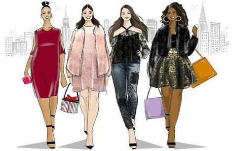 Curvy Fashion Drawings