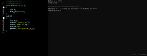 C语言编程＞第十九周 ④ 下列给定程序中，函数fun的功能是：实现两个整数的交换。题目请编写函数fun实现两个整数的女换。要求fun函数中包含输出语句格式为 Csdn博客