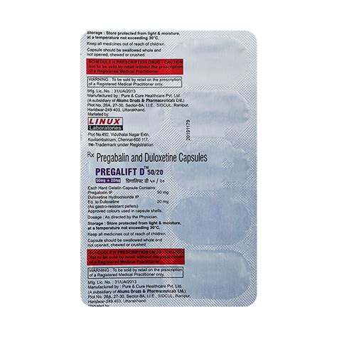 Pregalift D 50 20 Capsule 10s Price Uses Side Effects Netmeds