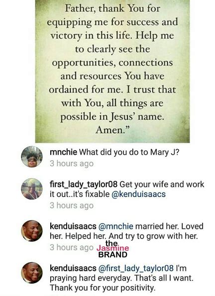 Mary J Bliges Estranged Husband Kendu Isaacs Wants Spousal Support