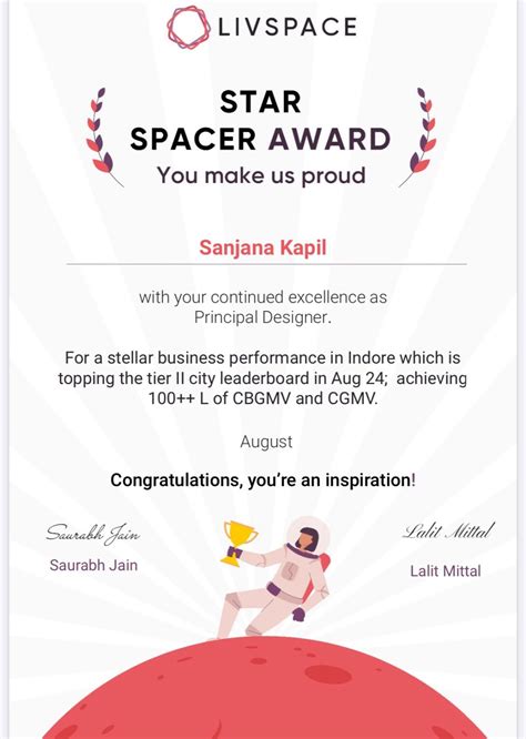 Sanjana Sinha Kapil On Linkedin Work Appreciation Award🥳