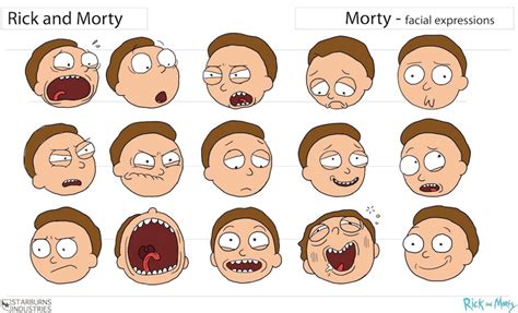 Obraz Morty Character Expressions Rick I Morty Wiki Fandom