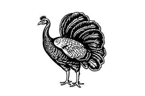 Premium Vector Turkey Hand Drawn Ink Sketch Engraving Vintage Style