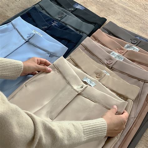 고고싱 역대급52만장🏆11컬러부츠컷슬랙스 반하이 모찌슬랙스 세미부츠컷 허리속밴딩스판하이웨스트밴딩슬랙스