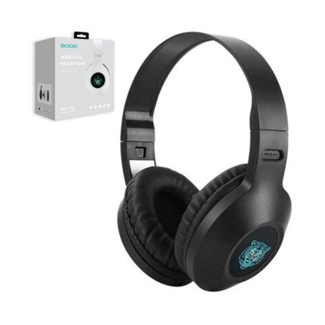 Sodo Wireless Headphone With RGB Light – Black – iGen Mobility