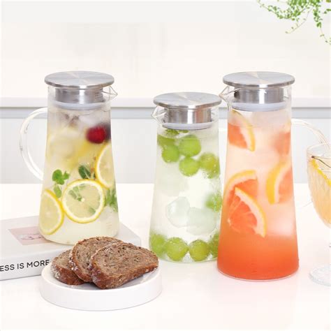 블랙엣지 내열유리 물병 1100ml 키텐실