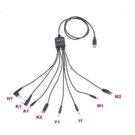 8 In 1 Radio Programming Cable Computer Usb Cable For Kenwood Baofeng