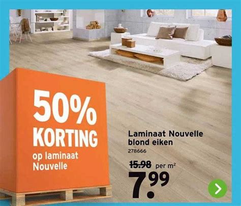 Laminaat Nouvelle Blond Eiken Aanbieding Bij Gamma Folderfeestnl