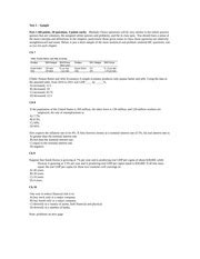 ECON Exam Study Guide Test Sample Part Points Questions Points Each