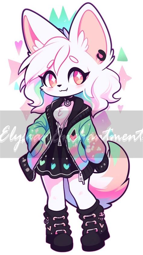 Adoptable Marian Vtuber Goth Kawaii Fursona Character Adoptable Female