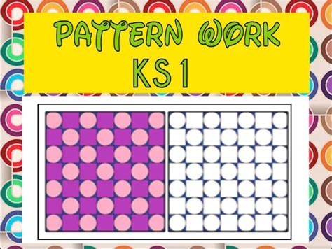 Circles And Squares Pattern Work Eyfs Ks1 Teaching Resources