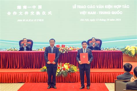 Việt Nam Trung Quốc Trao 10 Văn Kiện Hợp Tác Quan Trọng Cổng Thông