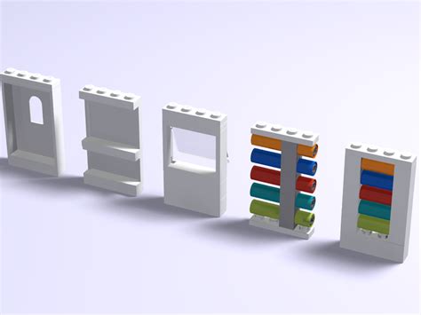 Lego Moc Modular Living Container Walls And Windows By Schnabbo Rebrickable Build With Lego