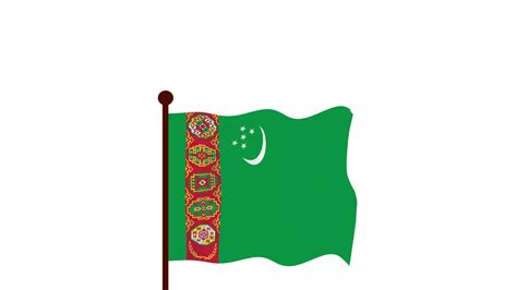 Turkmenistan Animated Video Raising The Flag Introduction Of The