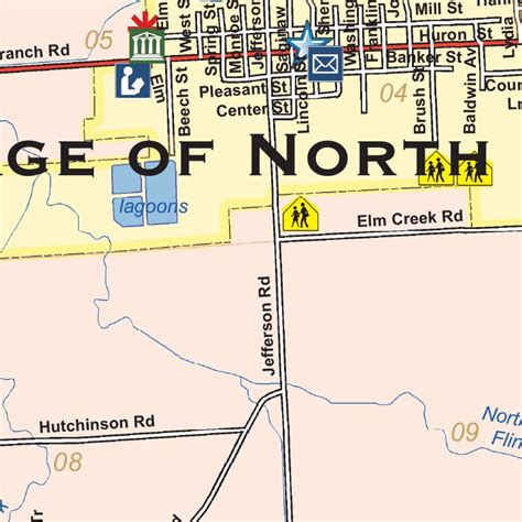 North Branch Township Lapeer County Mi Map By Donald Dale Milne