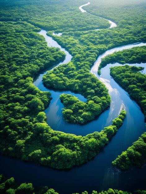 Premium Ai Image Aerial View Of Green Mangrove Fores