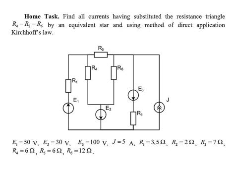 Solved Home Task Find All Currents Having Substituted The Chegg