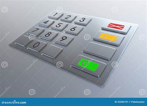 Atm Machine Keypad Stock Illustration Illustration Of Debit 55206191